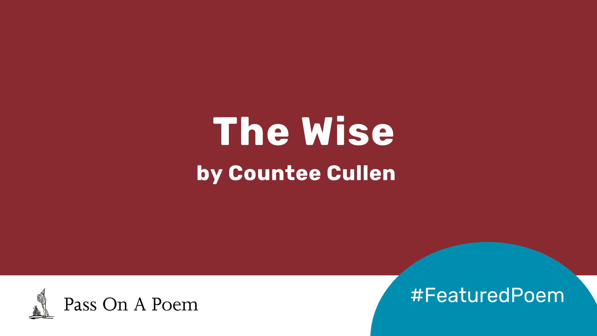 Featured Poem The Wise By Countee Cullen The Reader featured-poem-the-wise-by-countee-cullen-the-reader